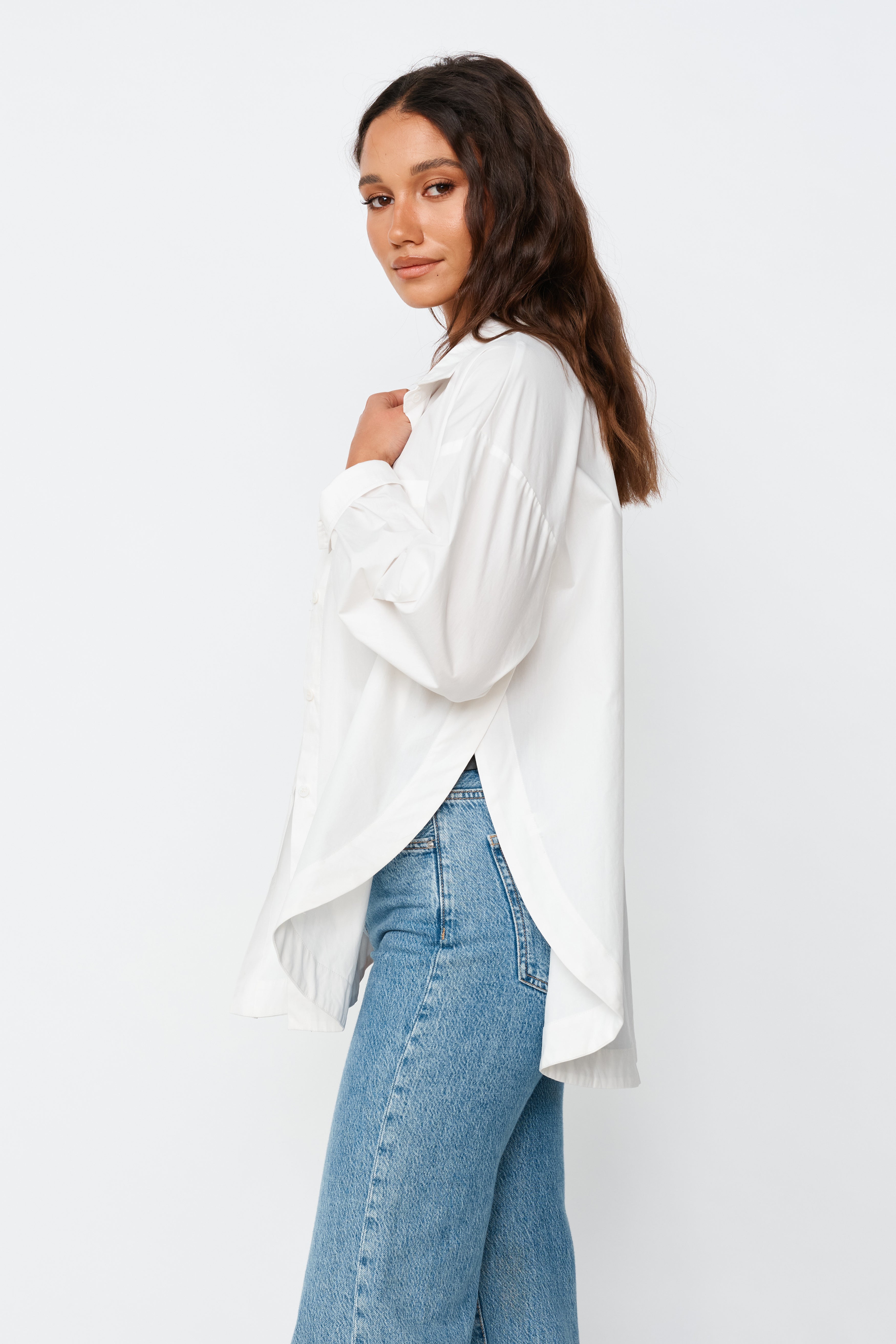 White Bump and Breastfeeding Button Shirt – Apero Label